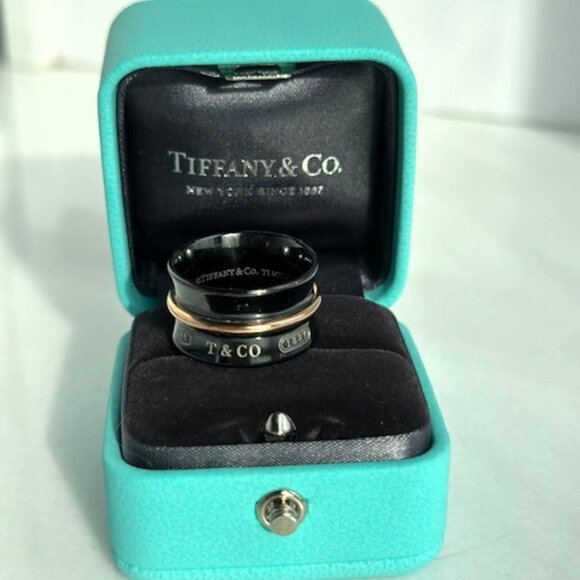 Tiffany & Co. | Jewelry | Rare Tiffany Co Black Titanium Rubedo Metal ...